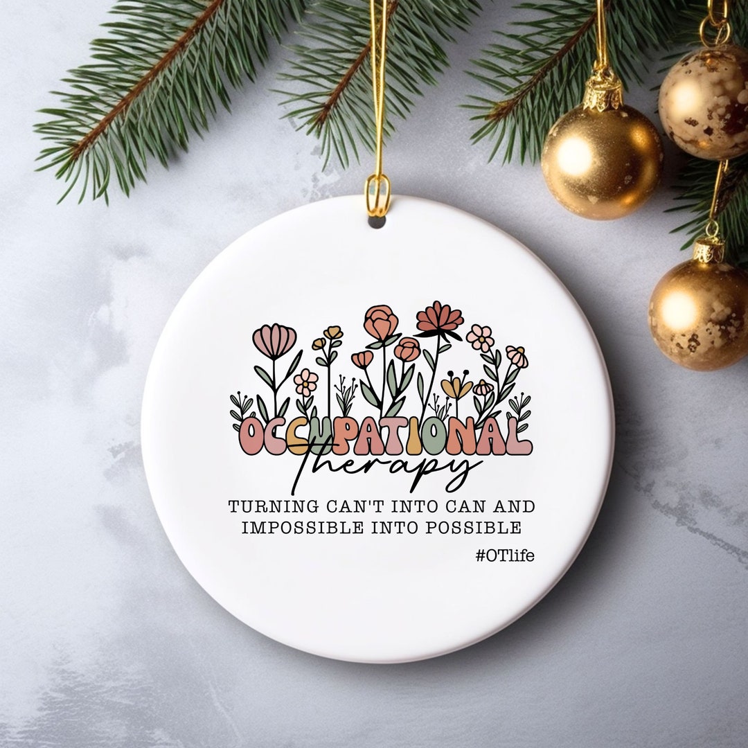 Occupational Therapy Ornament, Occupational Therapist Gift, OT ...