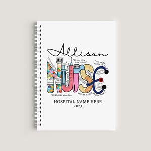 Custom Nurse Notebook, Personalized Nurse Gift, Registered Nurse ...