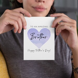 Happy Father's Day Card for Brother, Fathers Day Gift From Sister, to ...