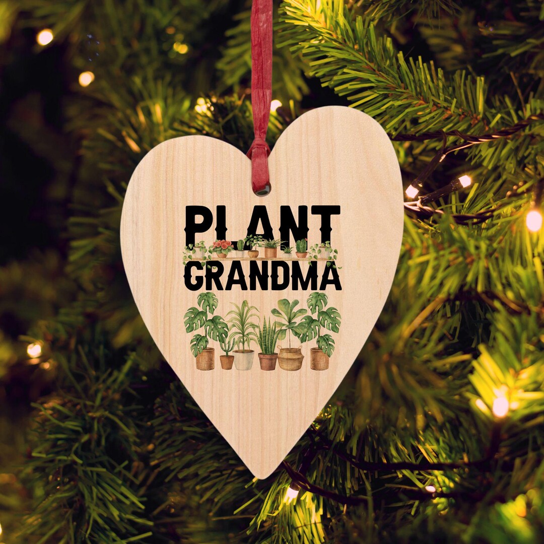 Funny Plant Grandma Ornament, Cute Plant Lover Christmas Gift, House ...