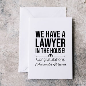 Law School Graduation Gift Funny Lawyer Graduation Card New - Etsy