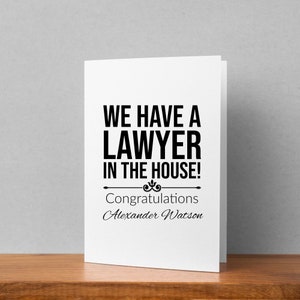 Law School Graduation Gift Funny Lawyer Graduation Card New - Etsy