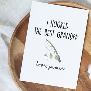 Personalized Grandpa Father's Day Card, Fishing Card for Grandpa ...
