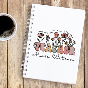 Personalized Teacher Notebook Preschool Teacher Custom Gift - Etsy