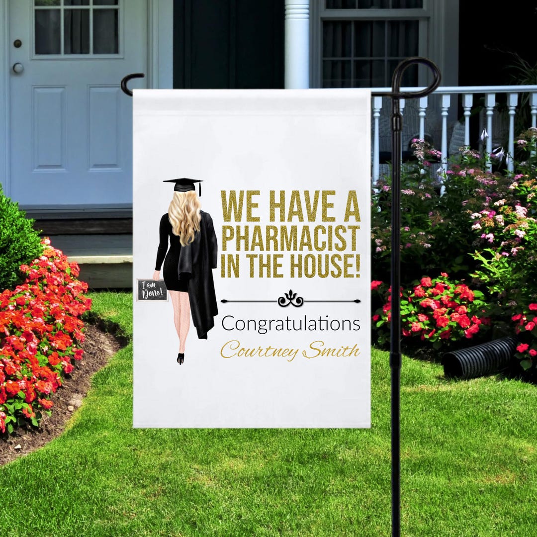 Personalized Pharmacist Graduation Yard Sign, Custom Pharmacy ...