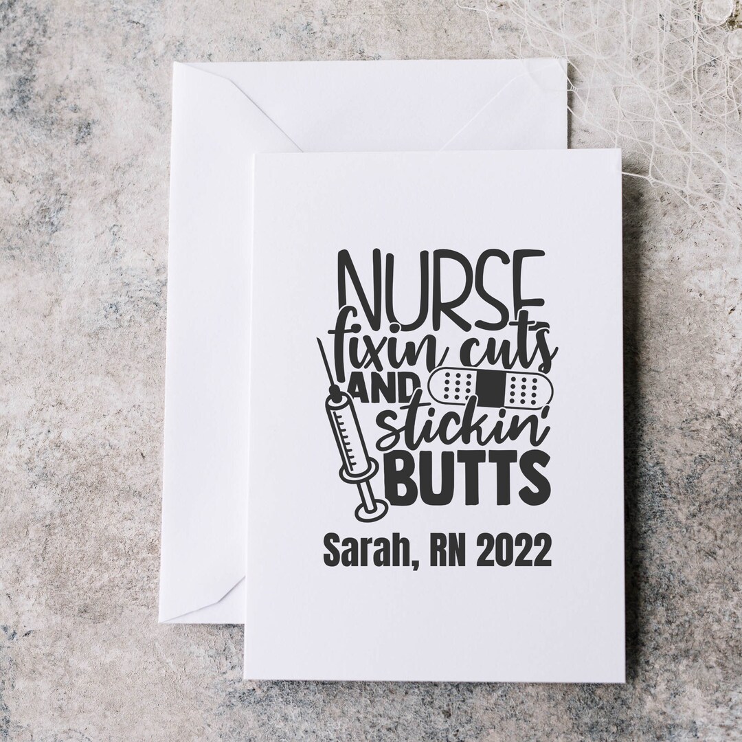 Personalized Card for Nurse, Nurses Gift Ideas, Registered Nurse Funny ...