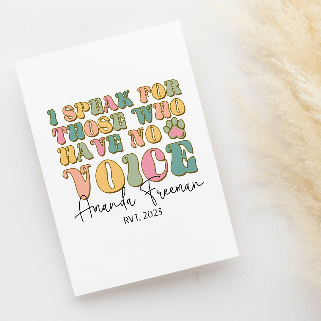 Personalized Vet Tech Week Cards, Vet Tech Card, Custom Veterinary ...