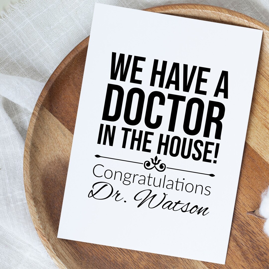 Personalized Phd Graduation Gift, Daughter or Son Graduation Card, We ...
