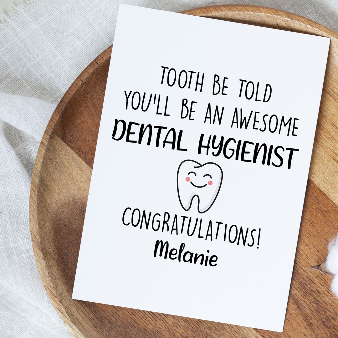 Personalized Dental Hygienist Graduation Gift, Custom Dental Hygienist ...