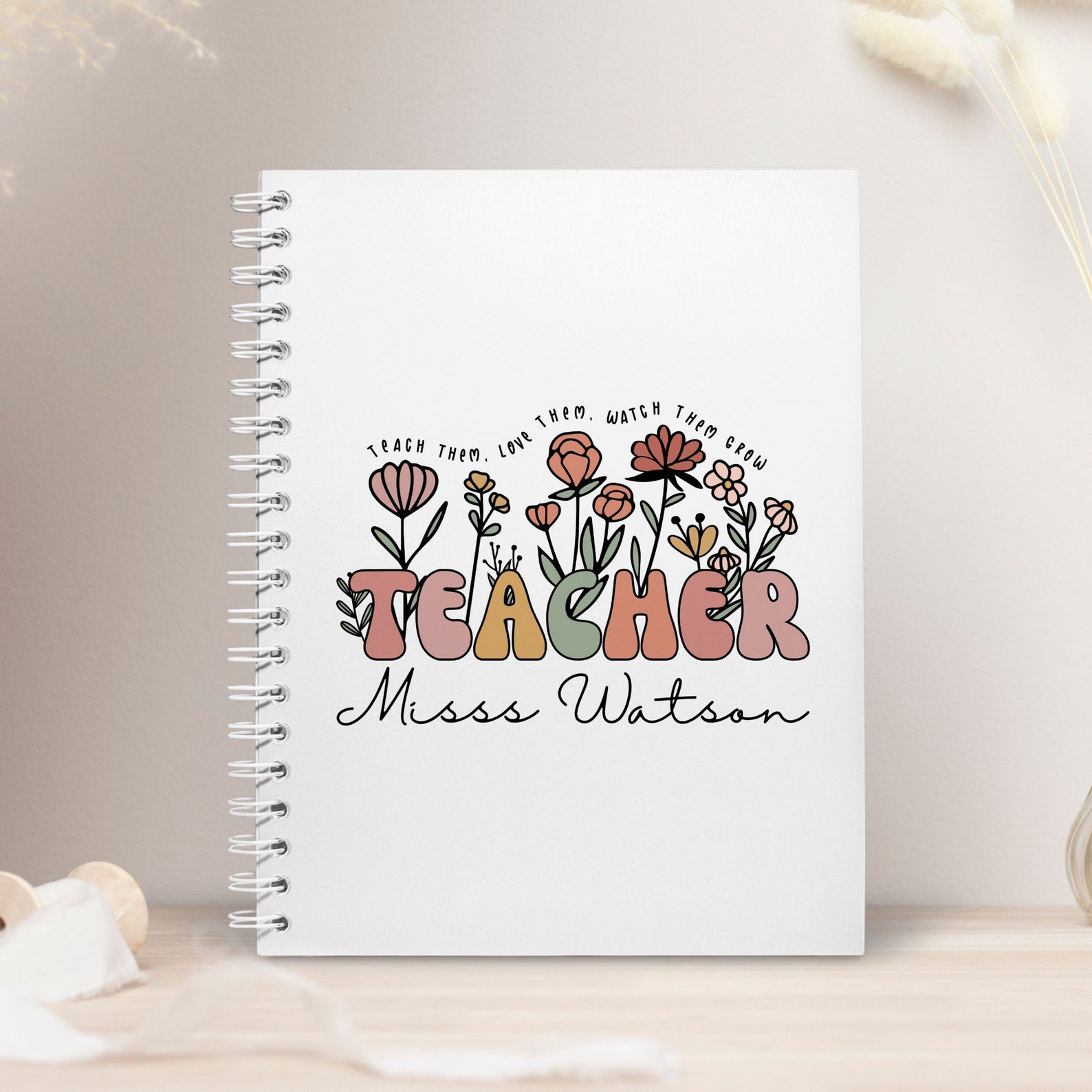 Personalized Teacher Notebook Preschool Teacher Custom Gift - Etsy