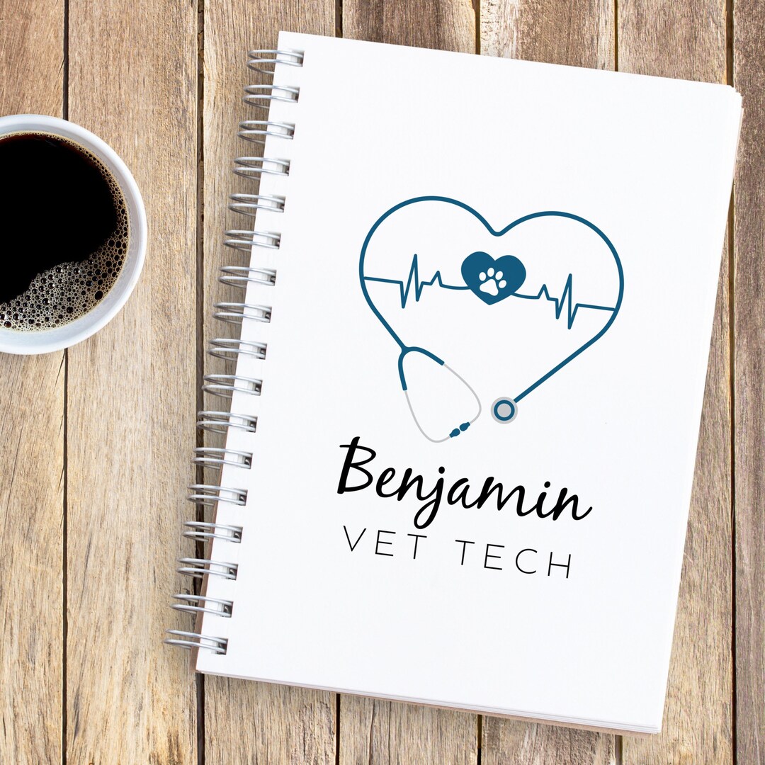 Custom Vet Tech Notebook, Veterinary Technician Gift, Vet Technician ...