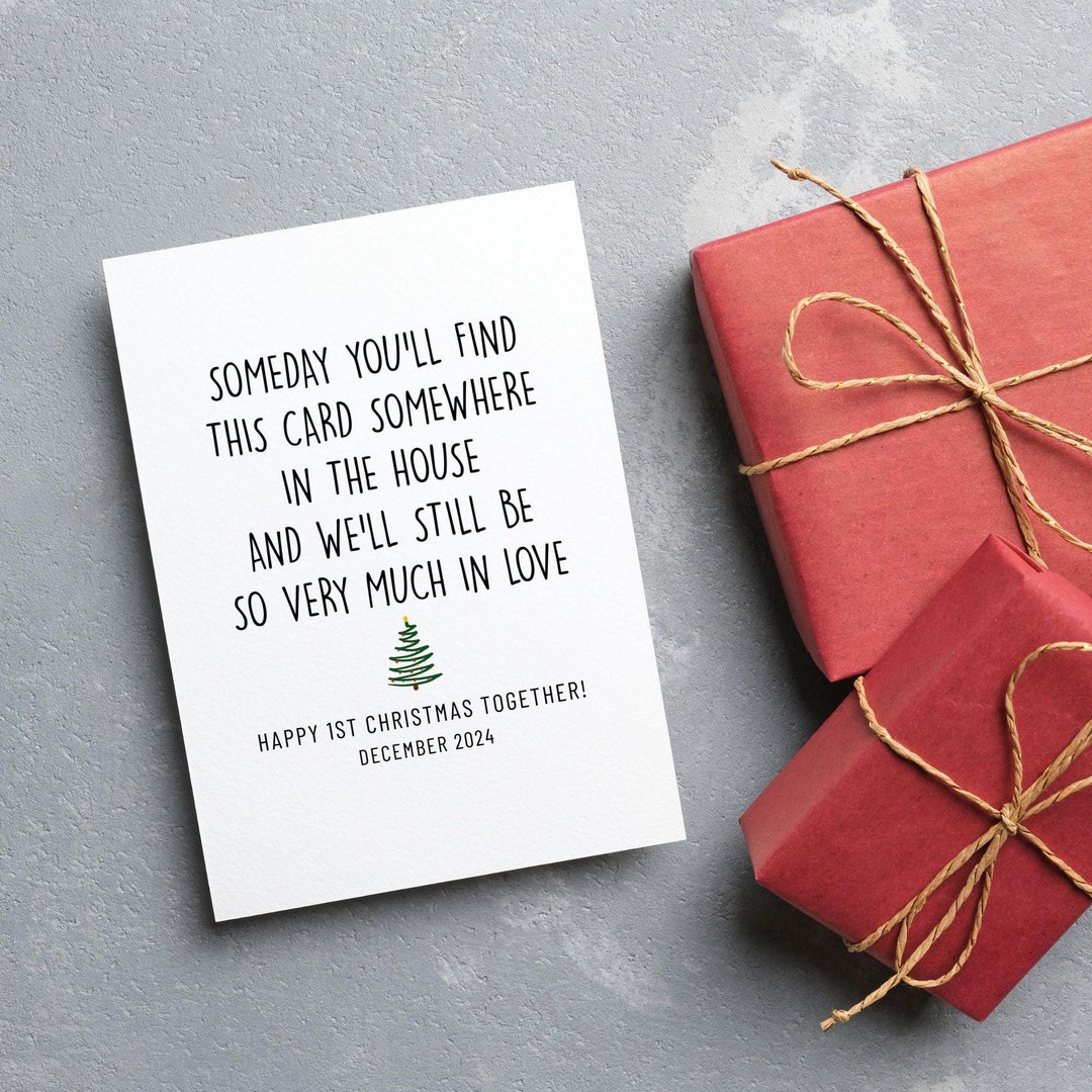 Happy First Christmas Together Card for Him, 1st Christmas Gift for ...