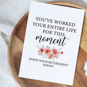 Personalized Coworker Retirement Card, Retirement Gifts for Women ...