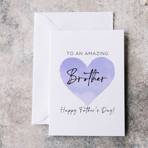 Happy Father's Day Card for Brother, Fathers Day Gift From Sister, to ...
