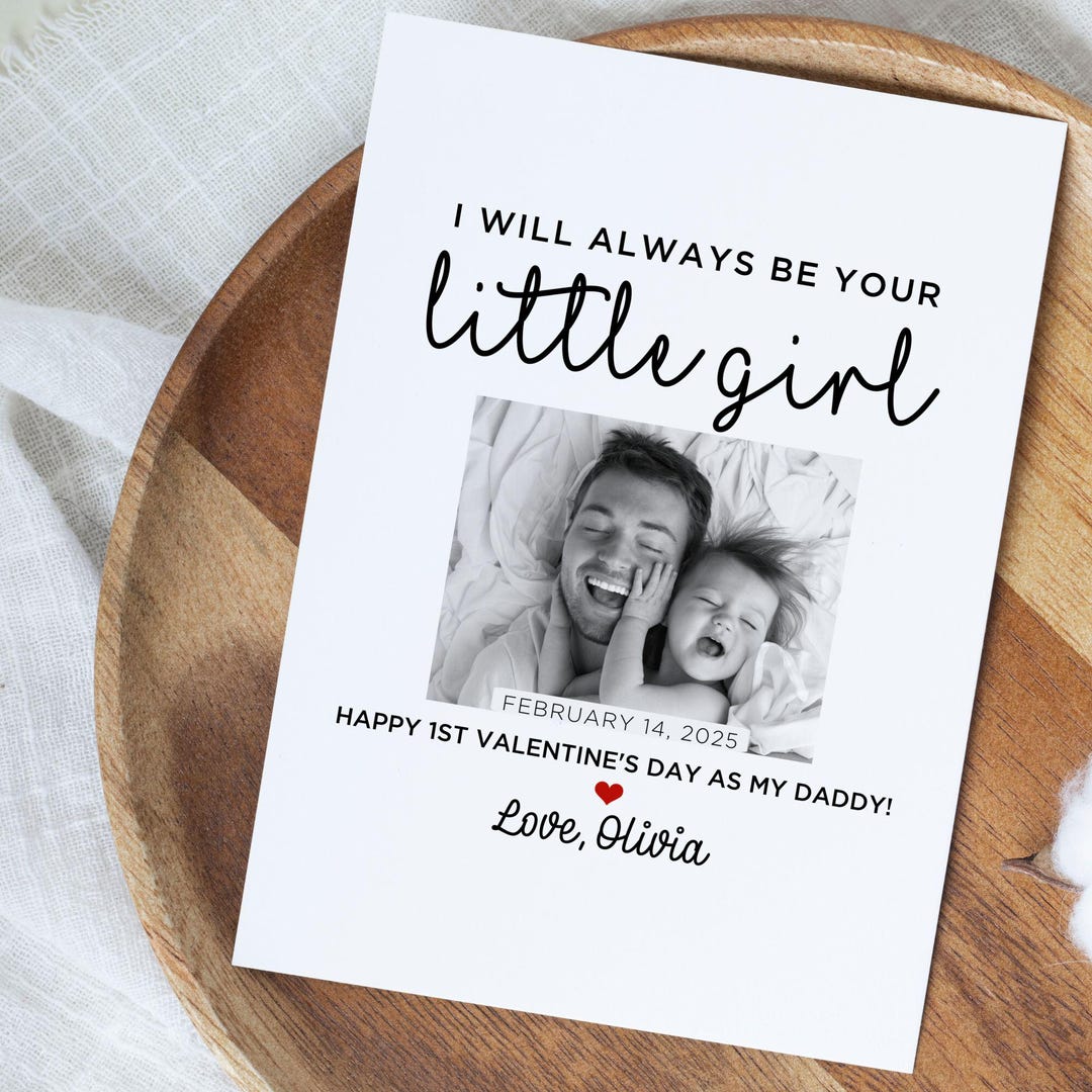 Personalized 1st Valentine's Day Card for First Time Dad, Always Your ...