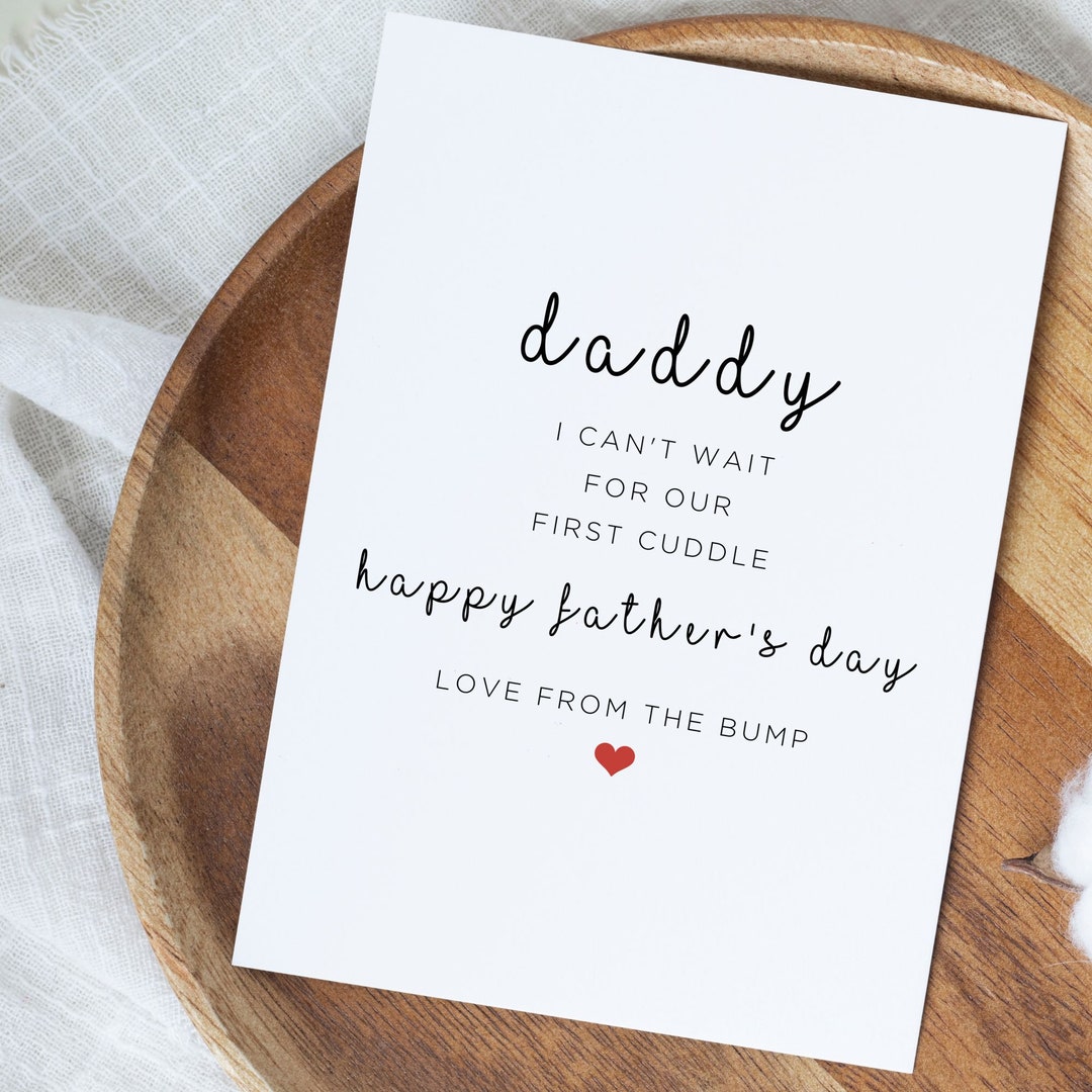 Dadddy to Be Card, Happy Father's Day From the Bump Card, Father's Day ...
