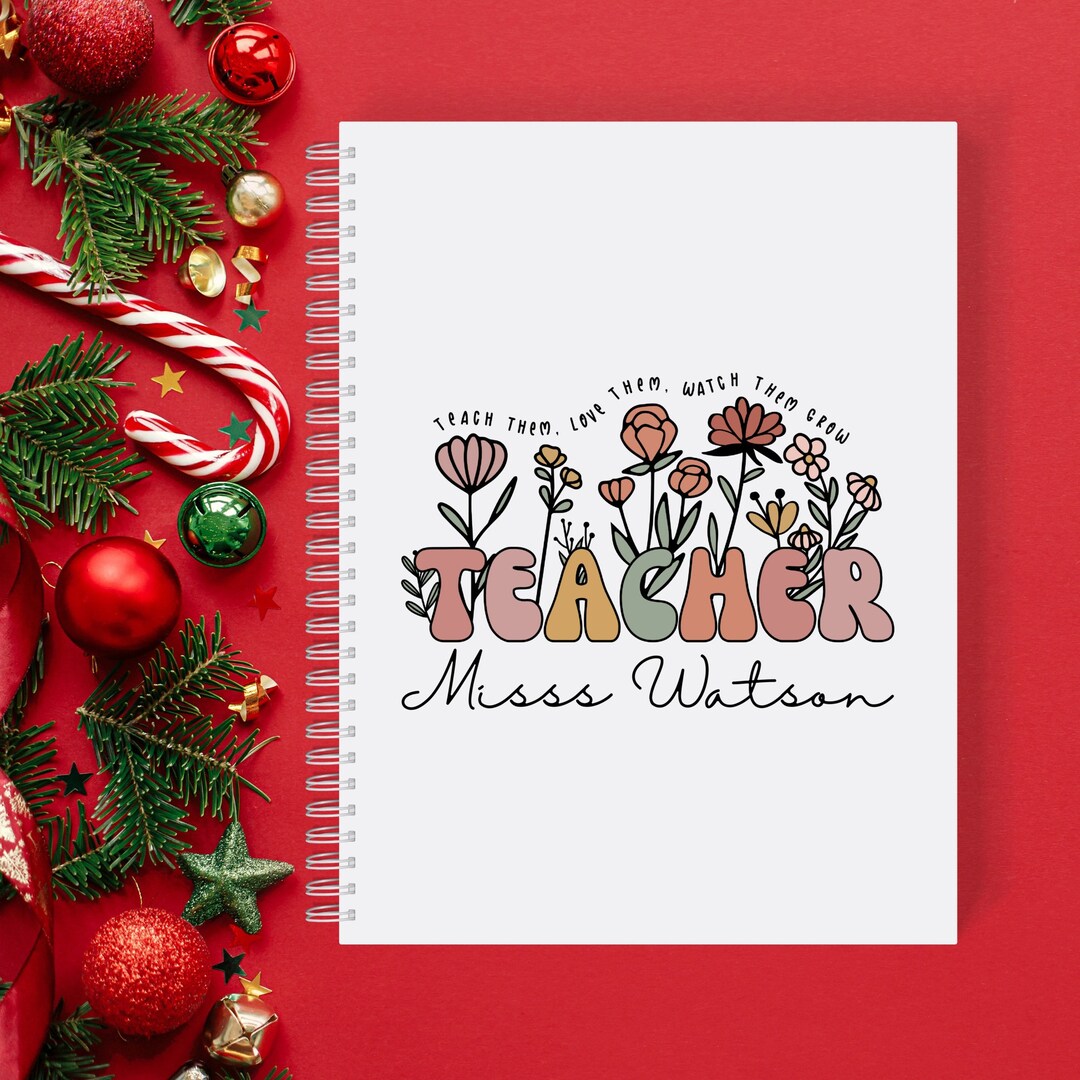 Personalized Teacher Notebook Preschool Teacher Custom Gift - Etsy