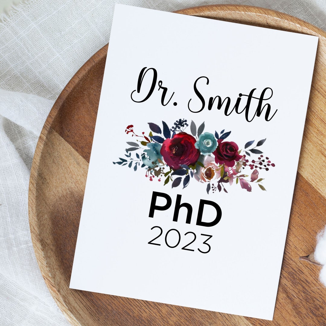 Phd Graduation Gift, Phd Graduation Card for Daughter, Cute 2023 Doctor ...