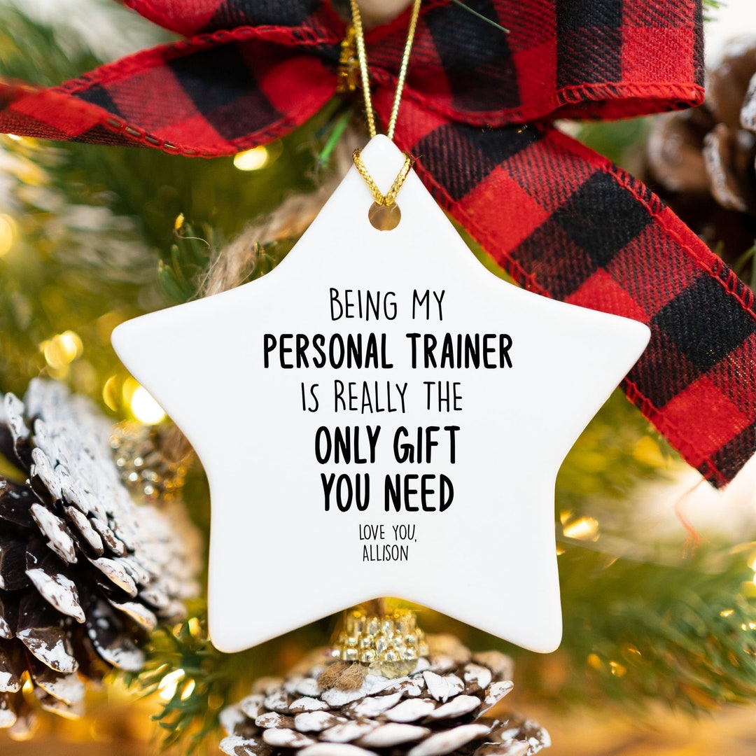 Personal Trainer Funny Christmas Gift, Personal Trainer Ornament, Cute ...