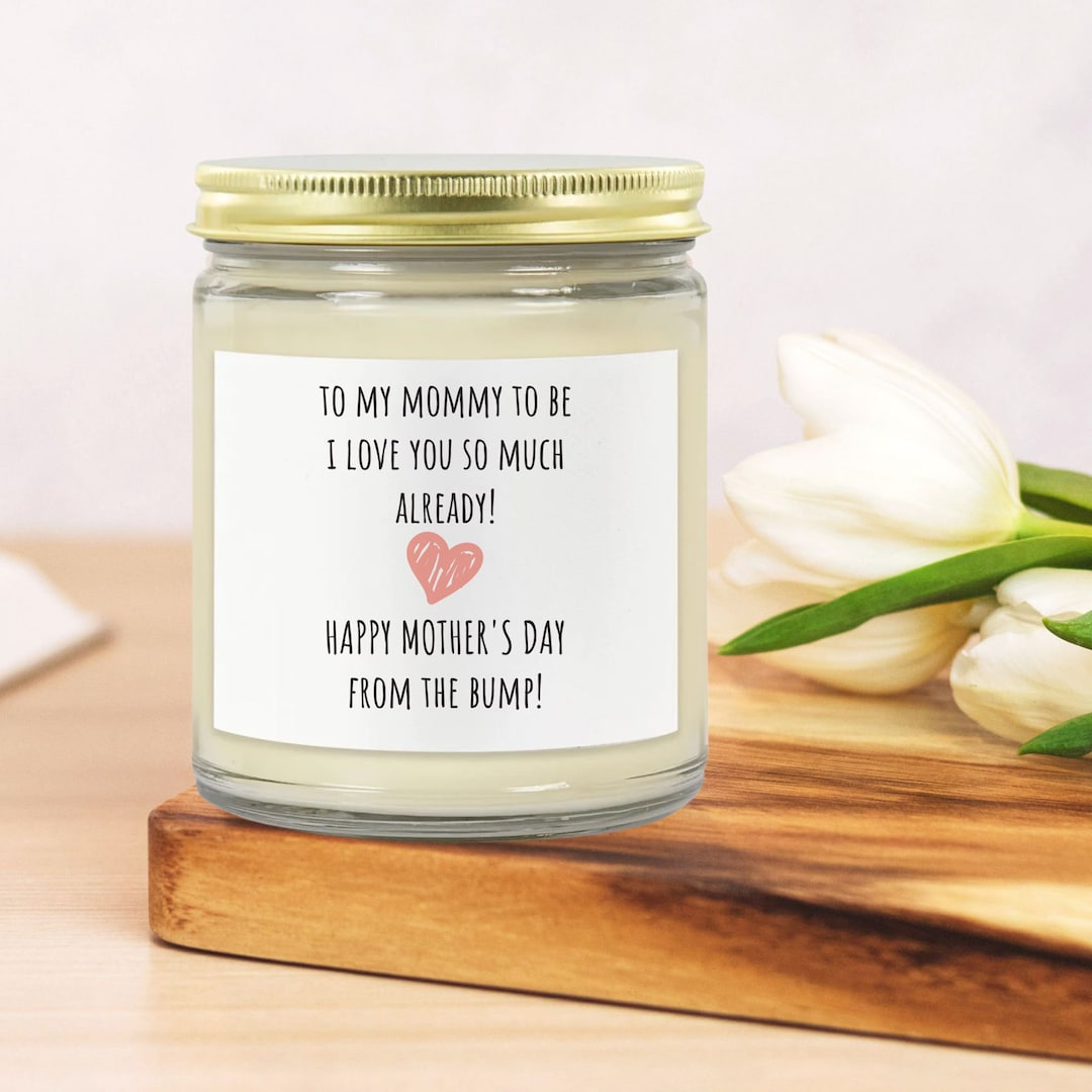 Mommy to Be Gift From the Bump, Future Mom Gift, Mother's Day Candle ...