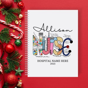 Custom Nurse Notebook, Personalized Nurse Gift, Registered Nurse ...