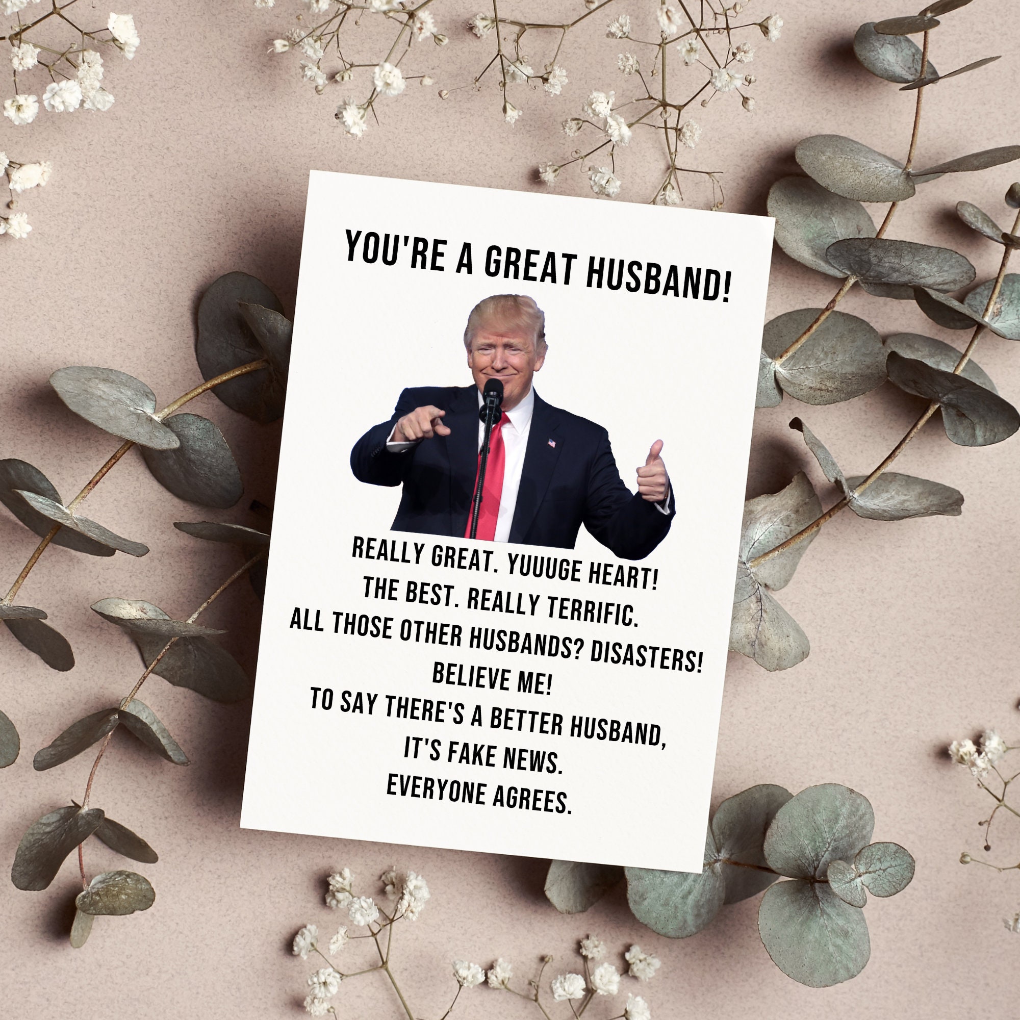 Funny Birthday Cards For Men Donald Trump Birthday Card Happy Birthday