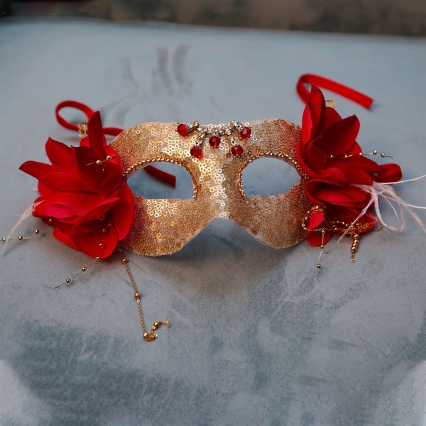 Gold Masquerade Mask - Etsy