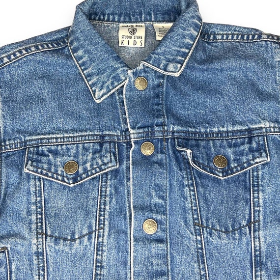 Warner Bros Studio Kids Jean Jacket Sz S Looney Tunes… - Gem