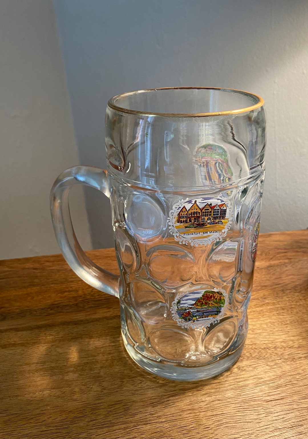 German Coat of Arms Glass Beer Stein - Etsy