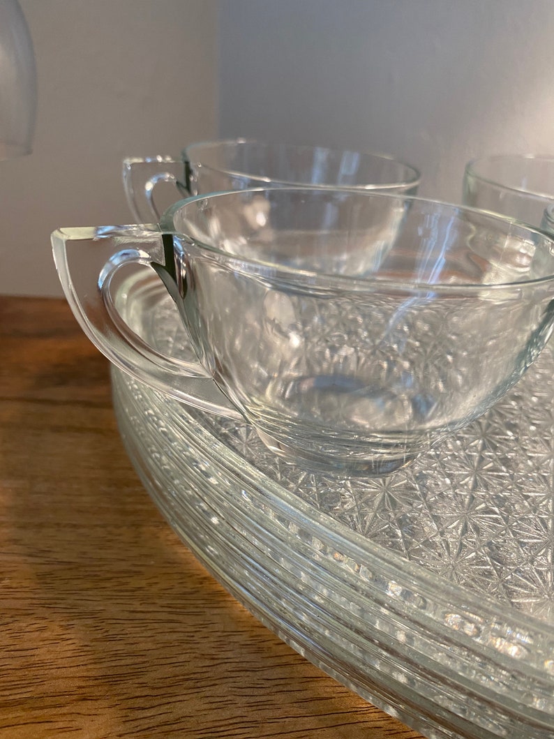 Mid Century Anchor Hocking Snack Sets - Etsy