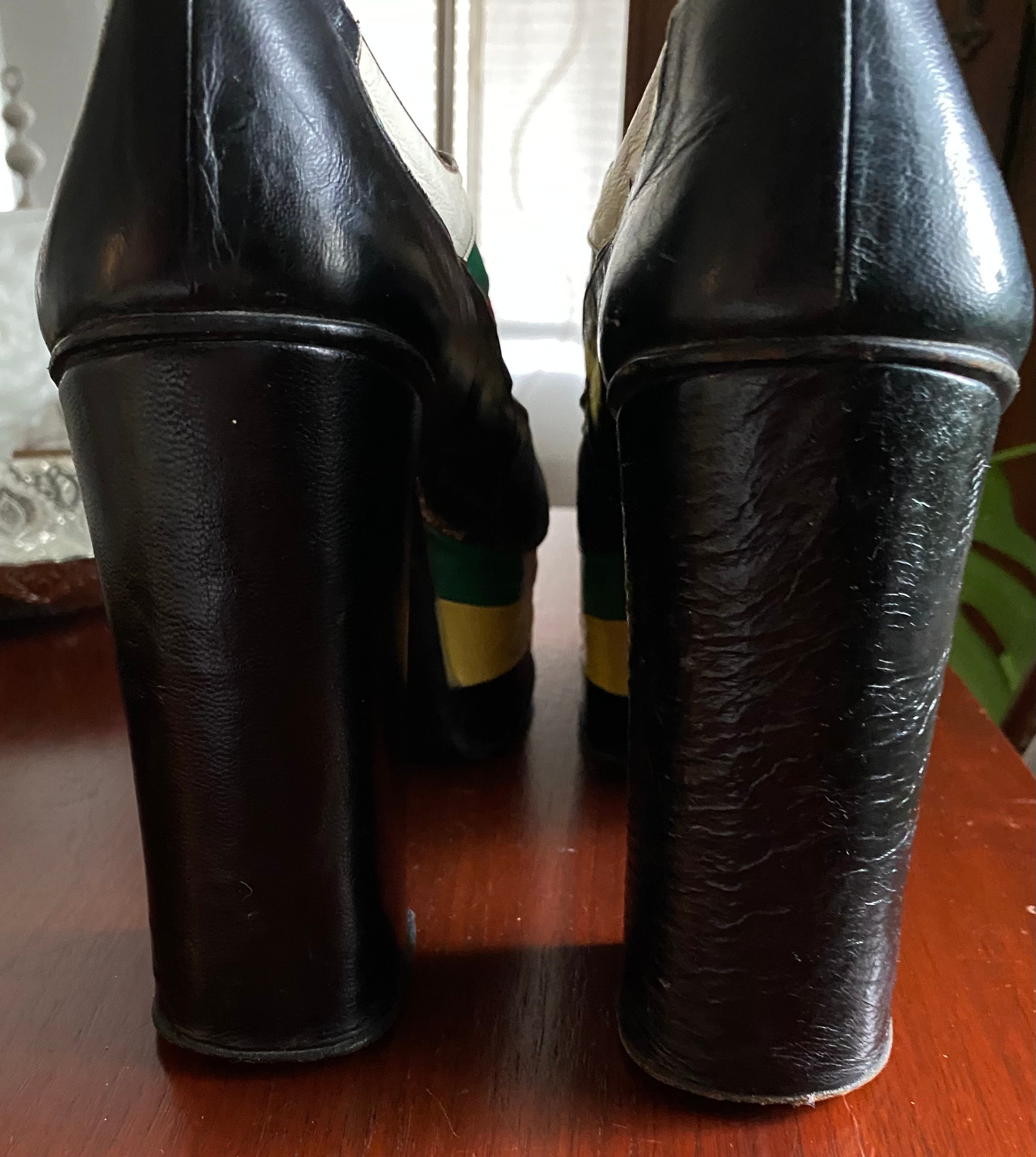 1970s Mens Platform Shoes. Creca Brand Handmade in Greece, Leather, - Etsy