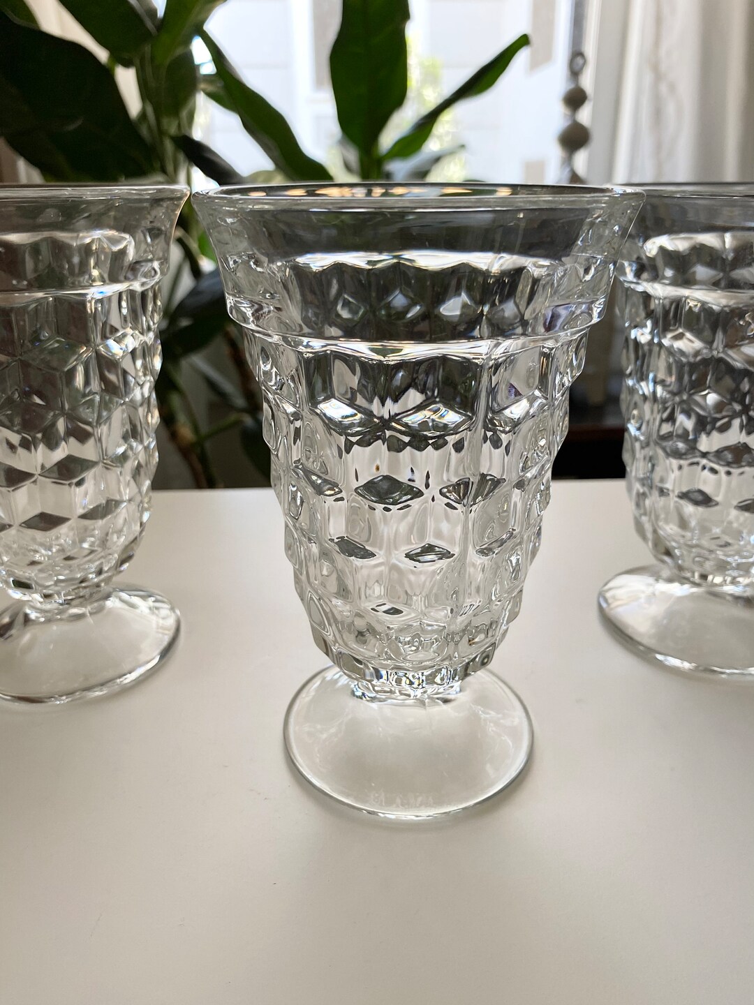 American Clear Ice Tea Glasses (stem 2056) by Fostoria - Etsy