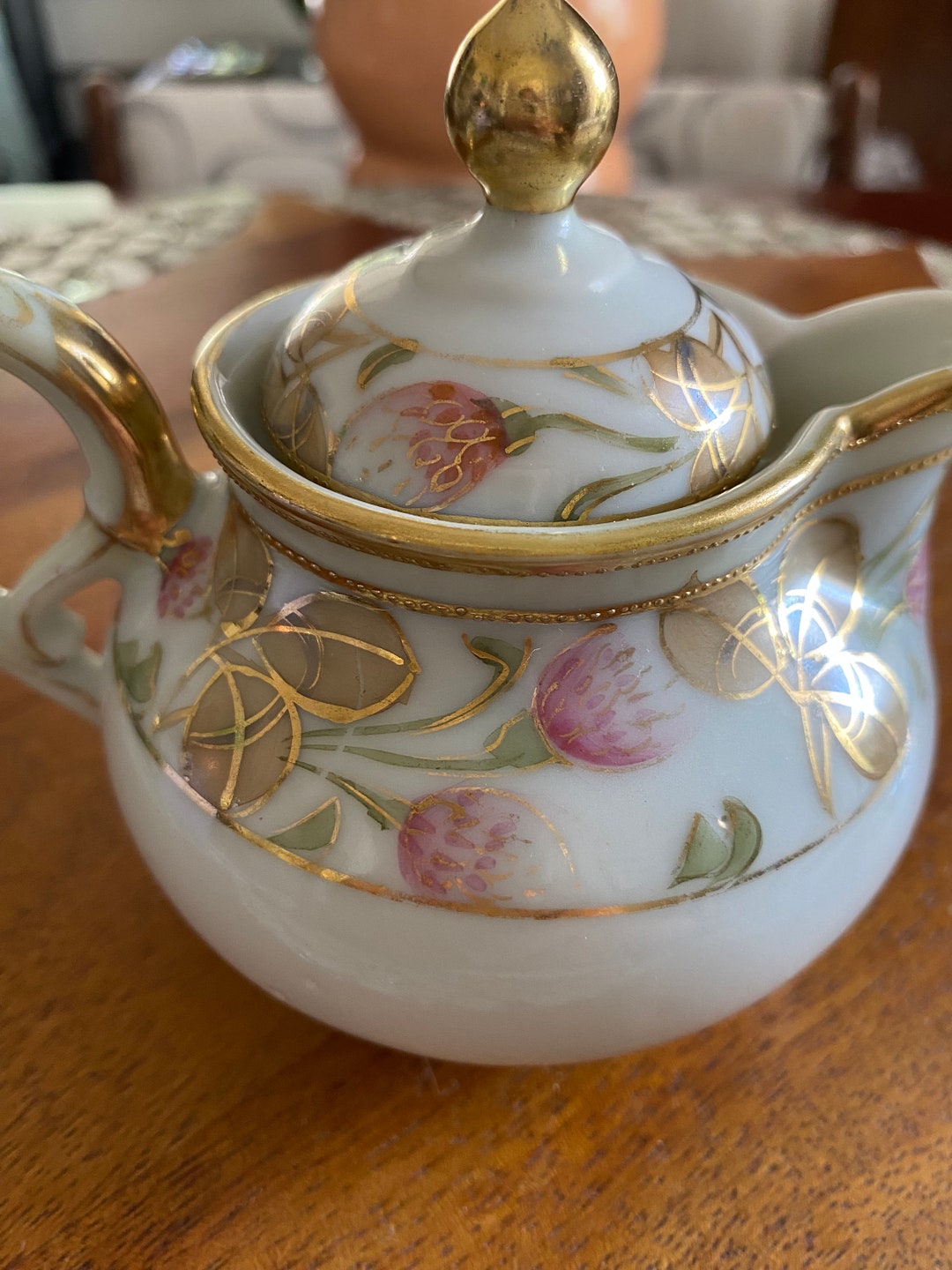 Antique Hand Painted Nippon Morimura Porcelain Creamer With Lid - Etsy