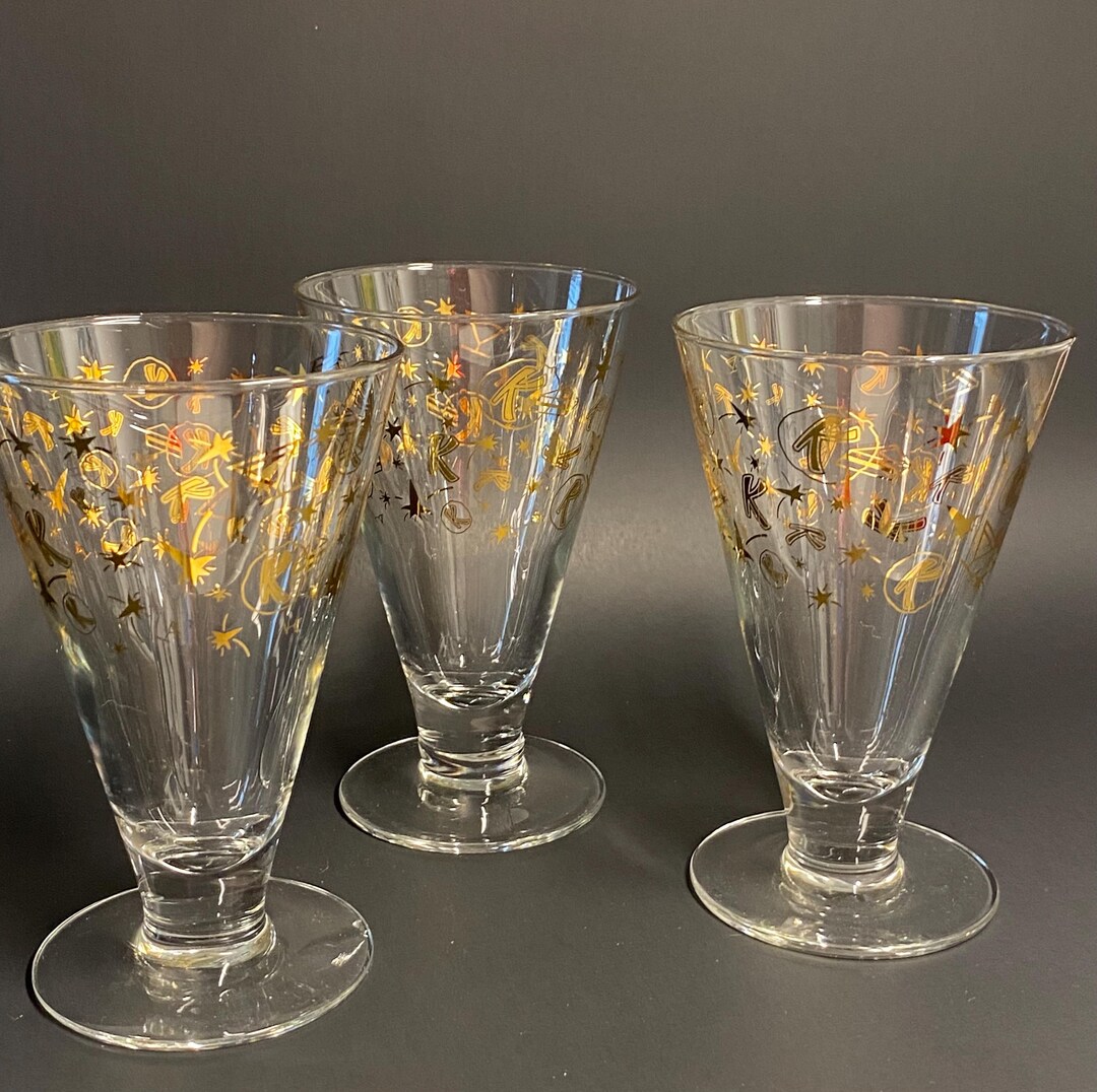 Mid Century Modern Kahlua Cocktail Glasses. Lot of 3 - Etsy