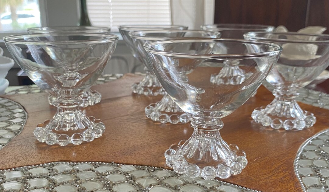 Vintage Berwick-boopie-clear by Anchor Hocking Champagne/tall Sherbert Glasses 7 - Etsy
