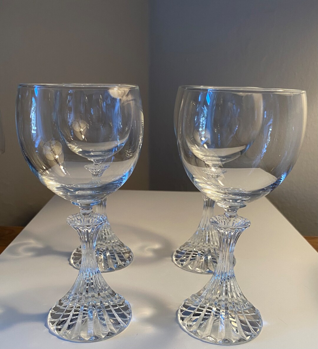 Vintage Mikasa the Ritz, Wine Glasses, Set of 4 - Etsy