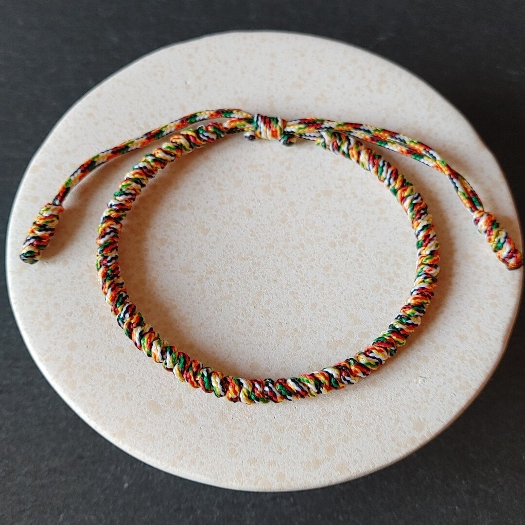 Tibetan Bracelet, Mens Buddhist Wisdom Knot, Handmade Women's ...