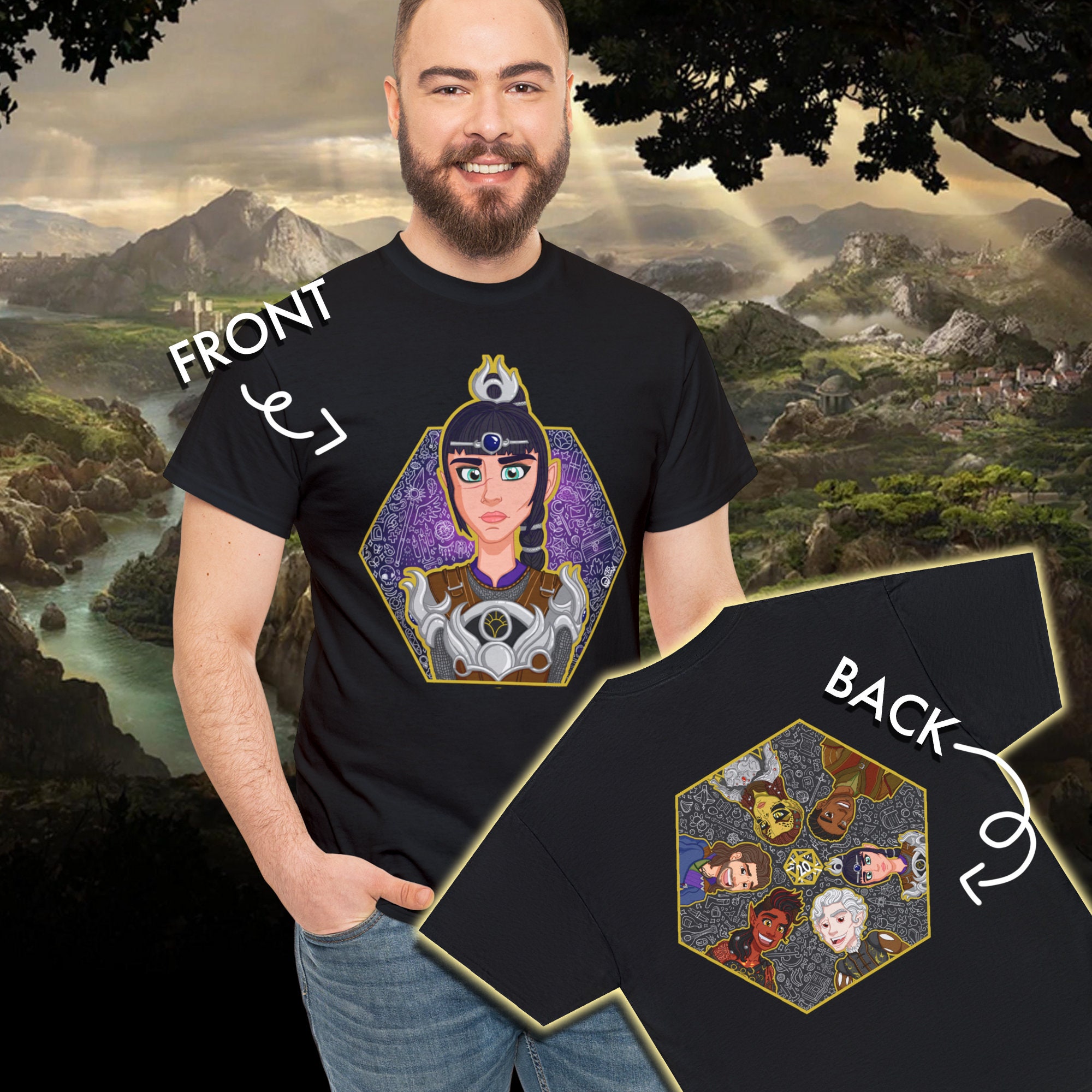 Shadowheart From Baldurs Gate 3 T-shirt, Front AND Back Prints - Etsy