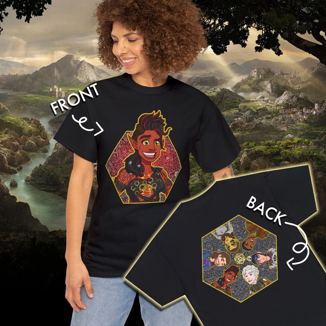 Karlach From Baldurs Gate 3 T-shirt, Front AND Back Prints - Etsy