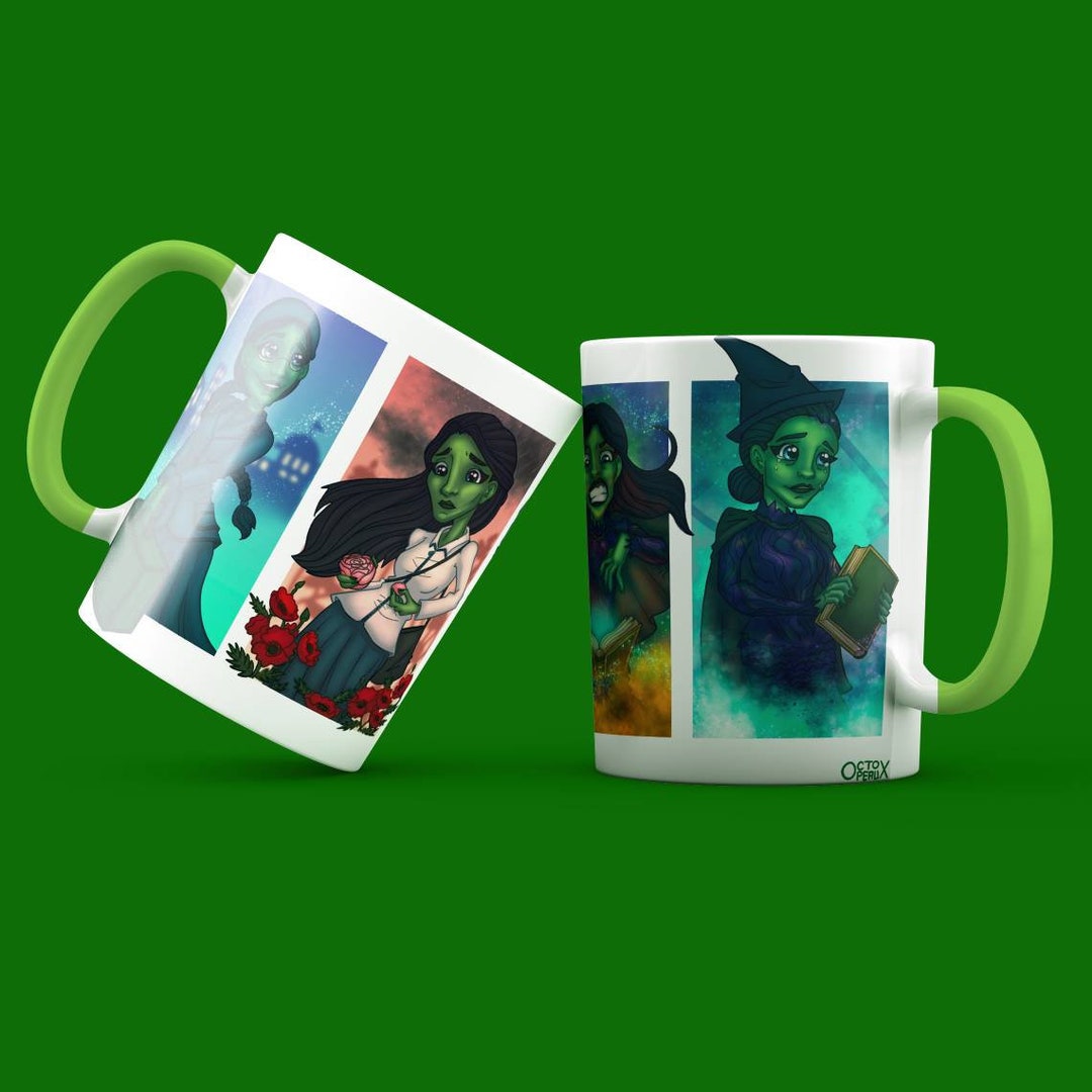 WICKED: ELPHABA Mug W/ Green Inside & Handle - Etsy