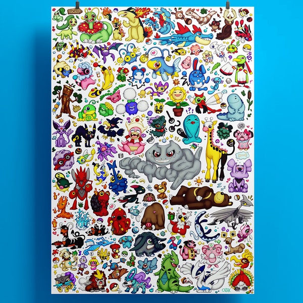 Johto Poster - Etsy