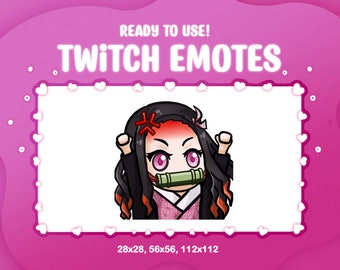 Nezuko Emote Discord - Etsy