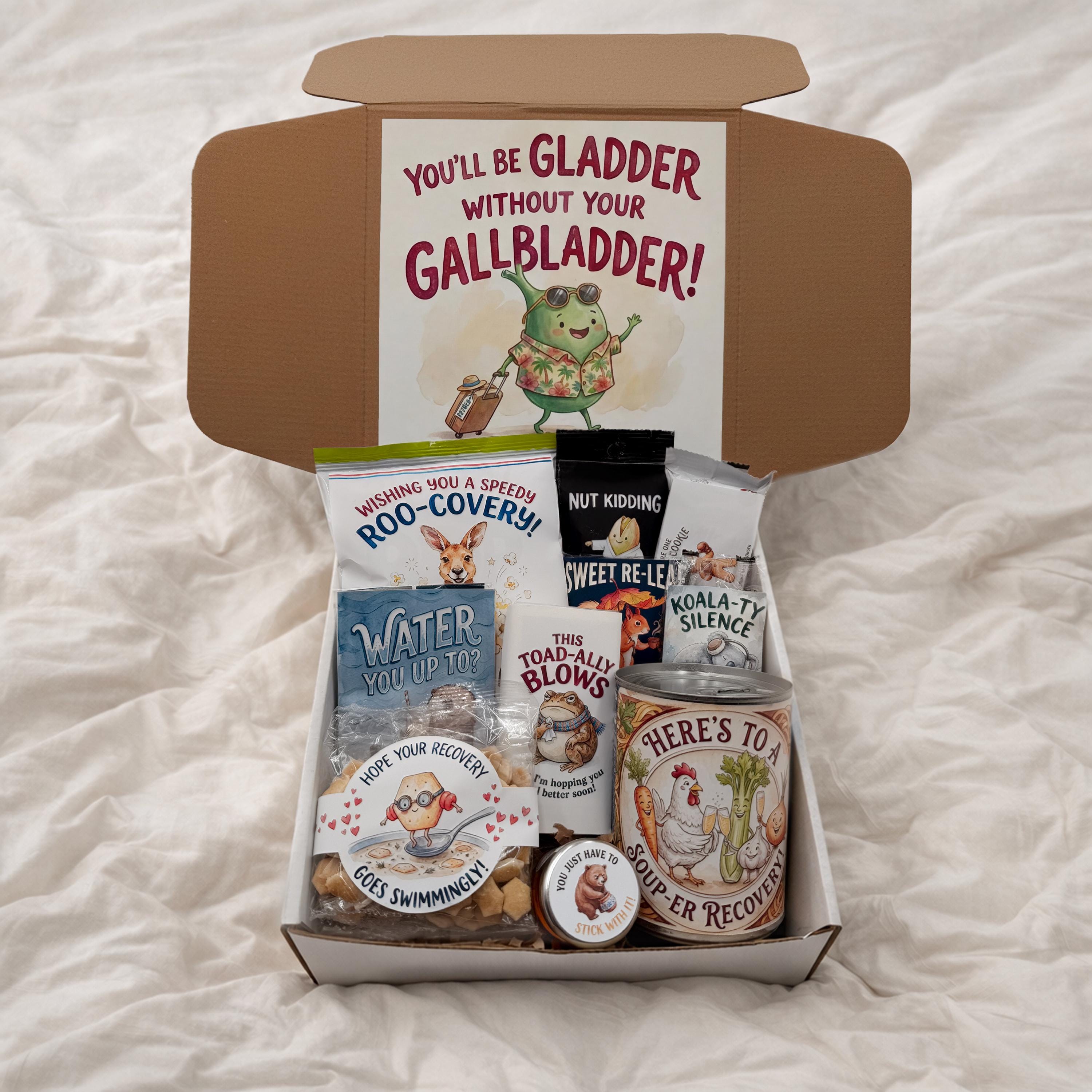 Gallbladder Surgery Gift Box, Funny Cholecystectomy Recovery Care ...