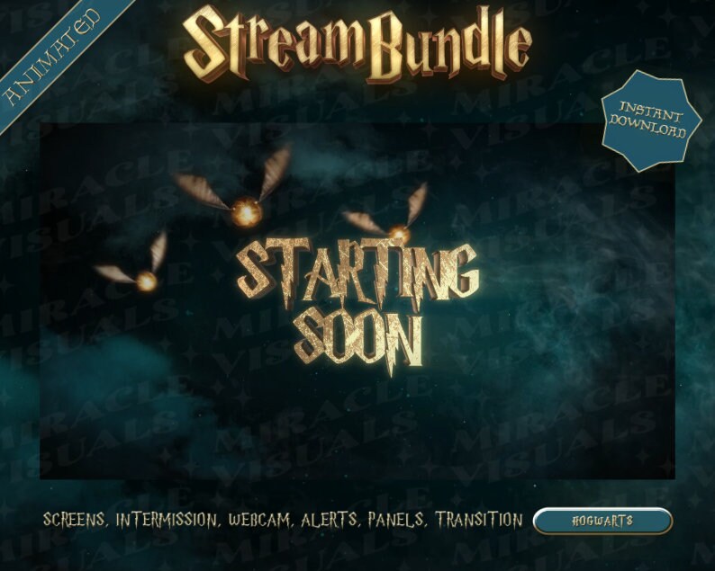 Animated Hogwarts Legacy Stream Package / Ravenclaw /harry Potte ...