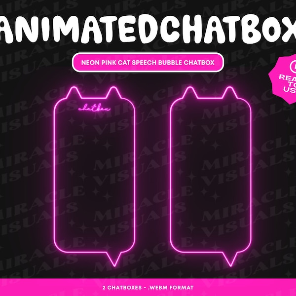 Twitch Overlays Lofi Neon Cat - Etsy