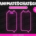 Animated Cat Pink Neon Chat Box for Twitch/ Twitch Stream Overlay /lofi ...