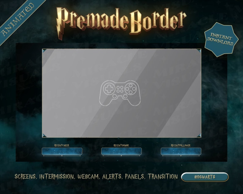 Animated Hogwarts Legacy Stream Package / Ravenclaw /harry Potte ...