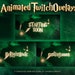 4 Animated Custom Twitch Overlay / Goth / Scary / Twitch Overlay / Be ...