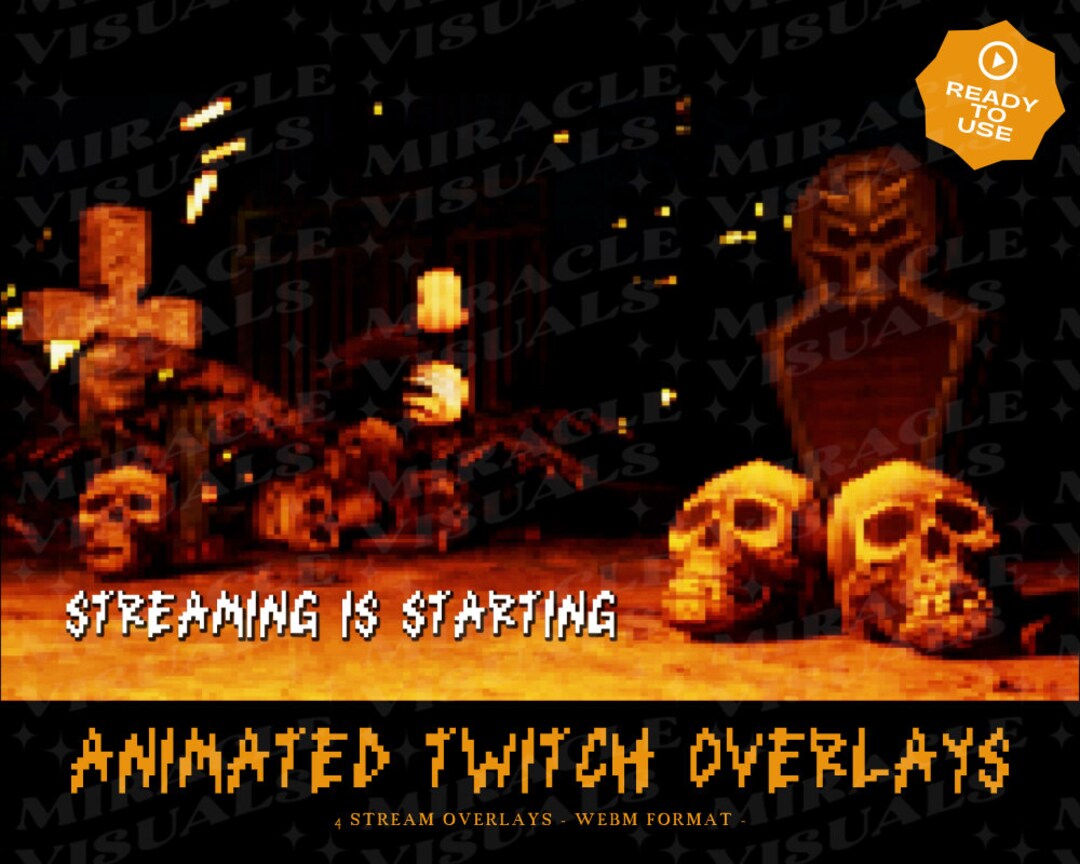 4 Animated Halloween Horror Scene/ Scary /rain /halloween/ Pumpkin ...