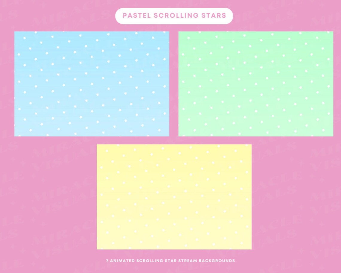 Pastel Animated Stream Background /pastel Color Theme / Kawaii - Etsy